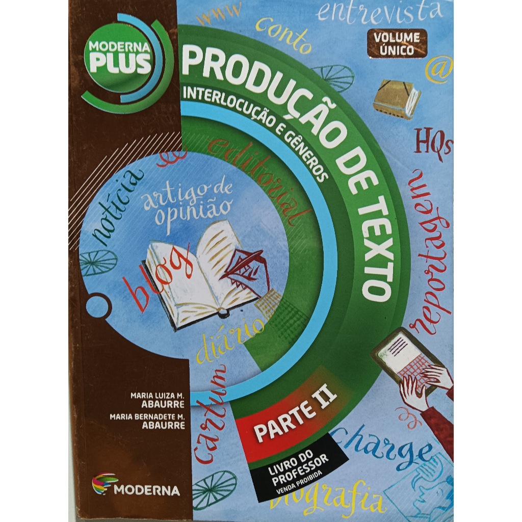 Moderna Plus - Produção de Texto - LIVRO DO PROFESSOR | Shopee Brasil