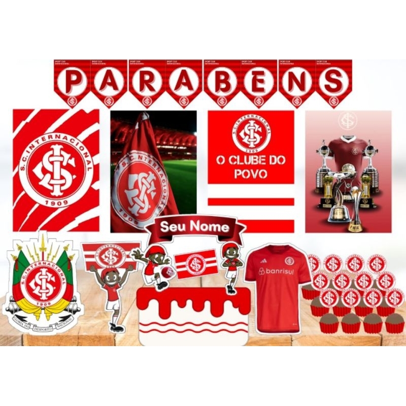 Kit Festa Só um Bolinho Inter | Shopee Brasil