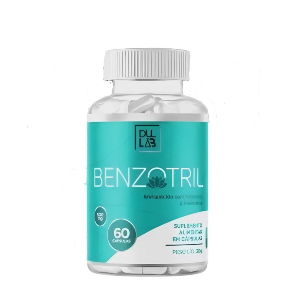 1x Pote Benzotril Original - 60 Caps - Loja Oficial - Controle a ...