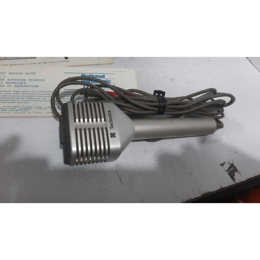 Microfone vintage usado National Technics Electret Condenser Stereo ...