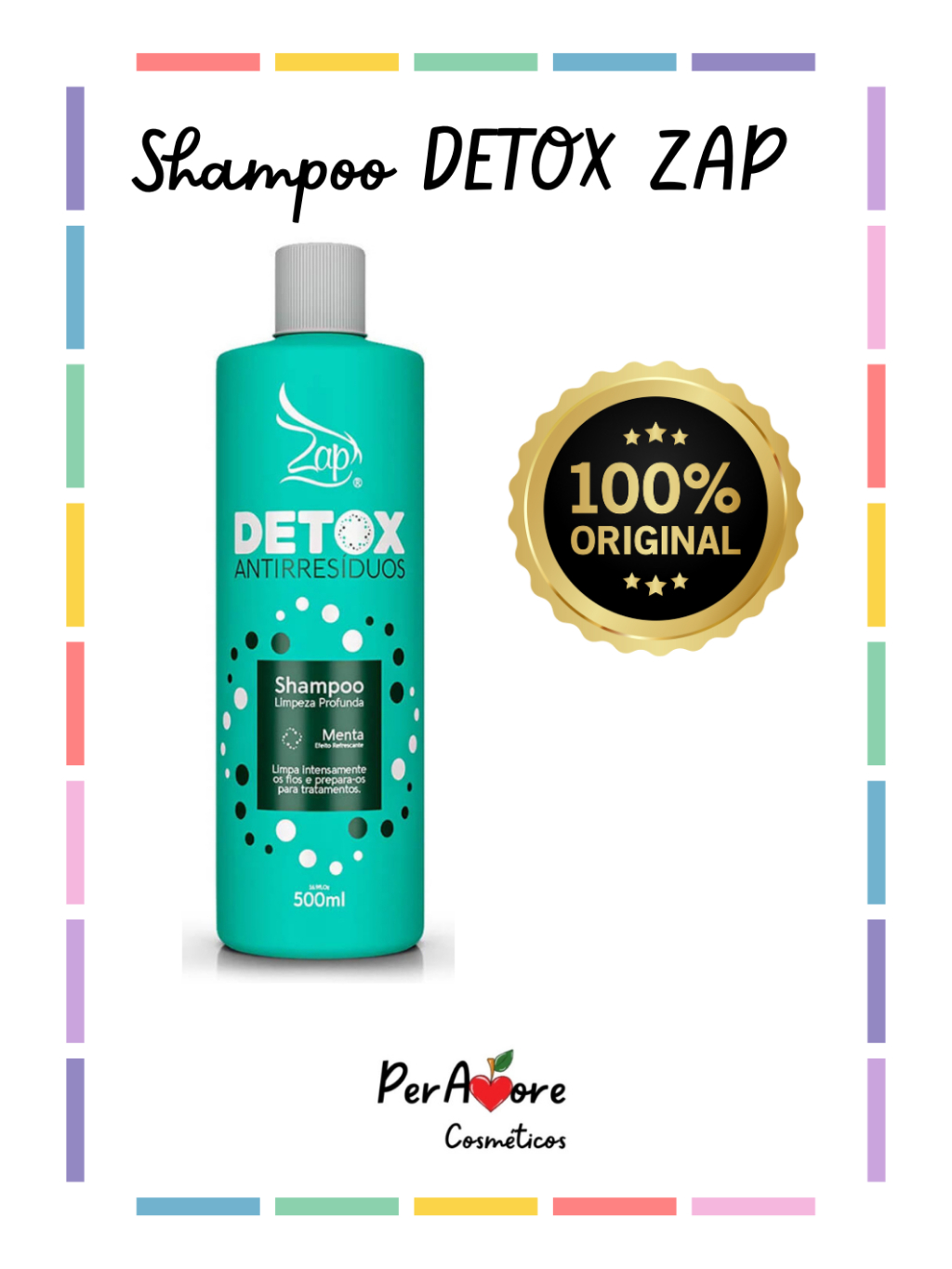 Shampoo Detox Antirresiduos Original ZAP Prepara os fios para a ...