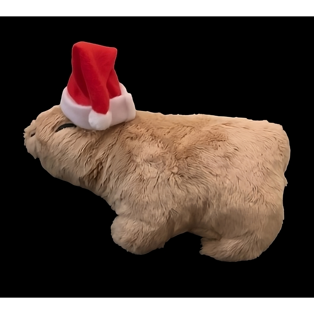 Capivara De Natal Bicho Pelúcia Boneco Capivara Natal 20cm | Shopee Brasil