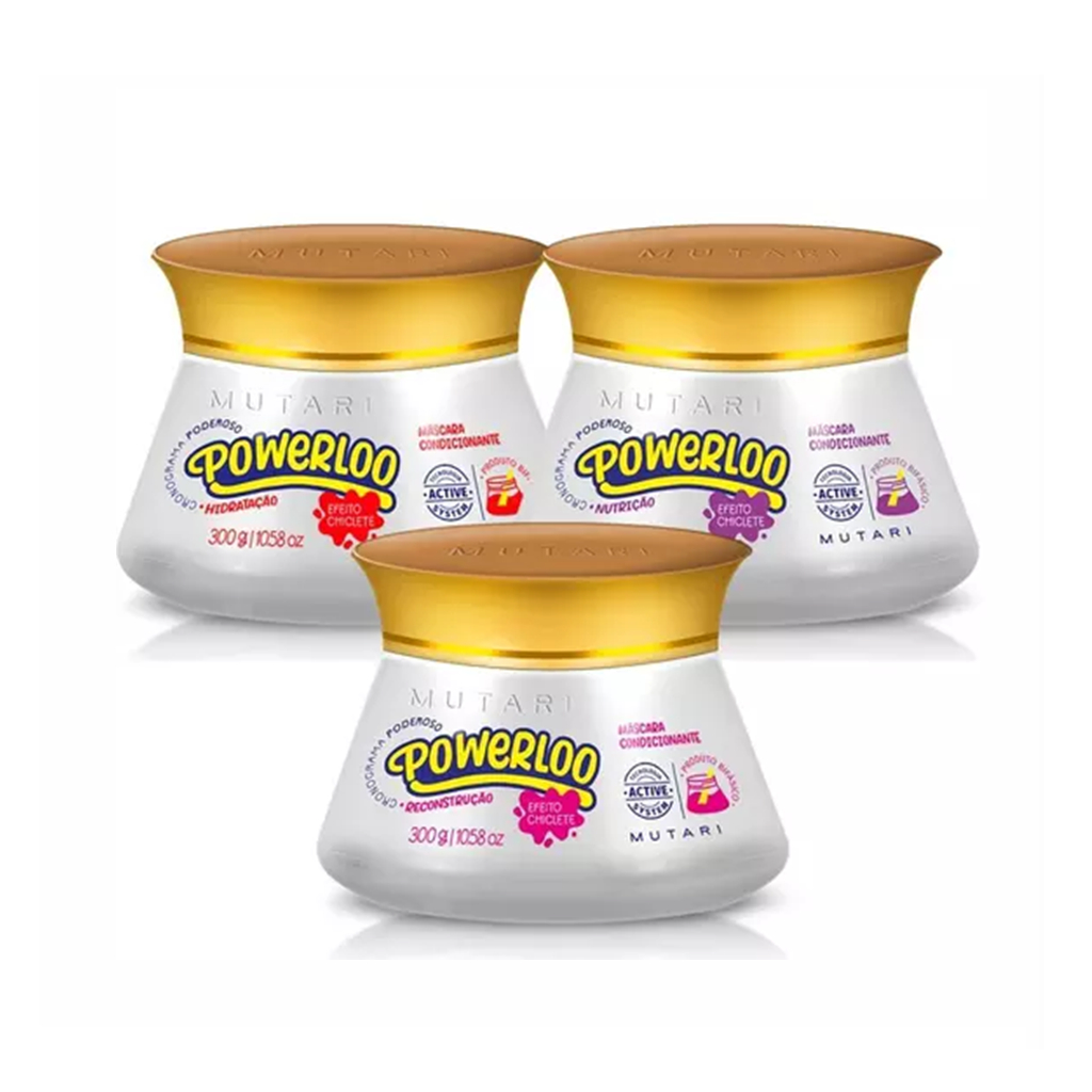 Kit Cronograma Capilar PowerLoo - Mutari | Shopee Brasil