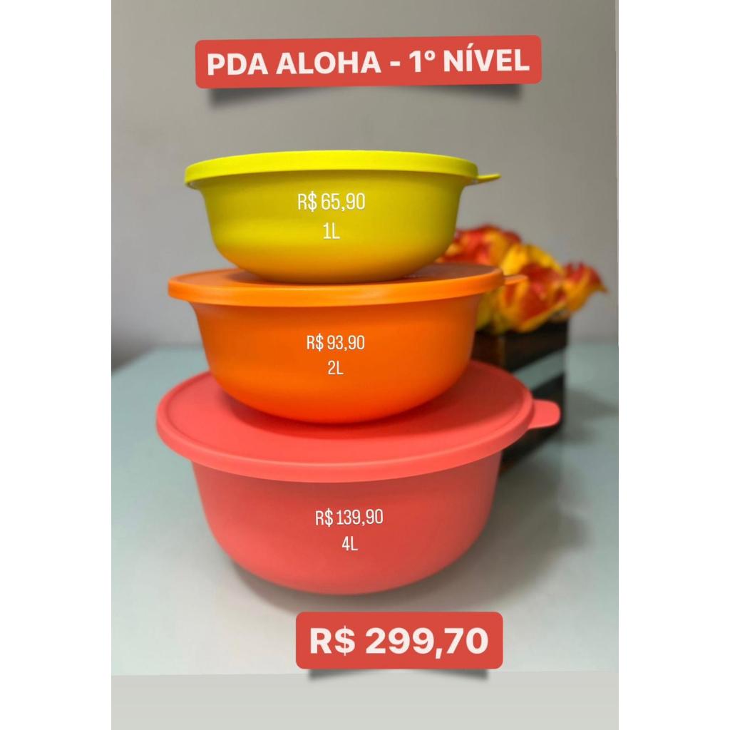 Kit 3 Tigelas Aloha Tupperware (Originais) | Shopee Brasil