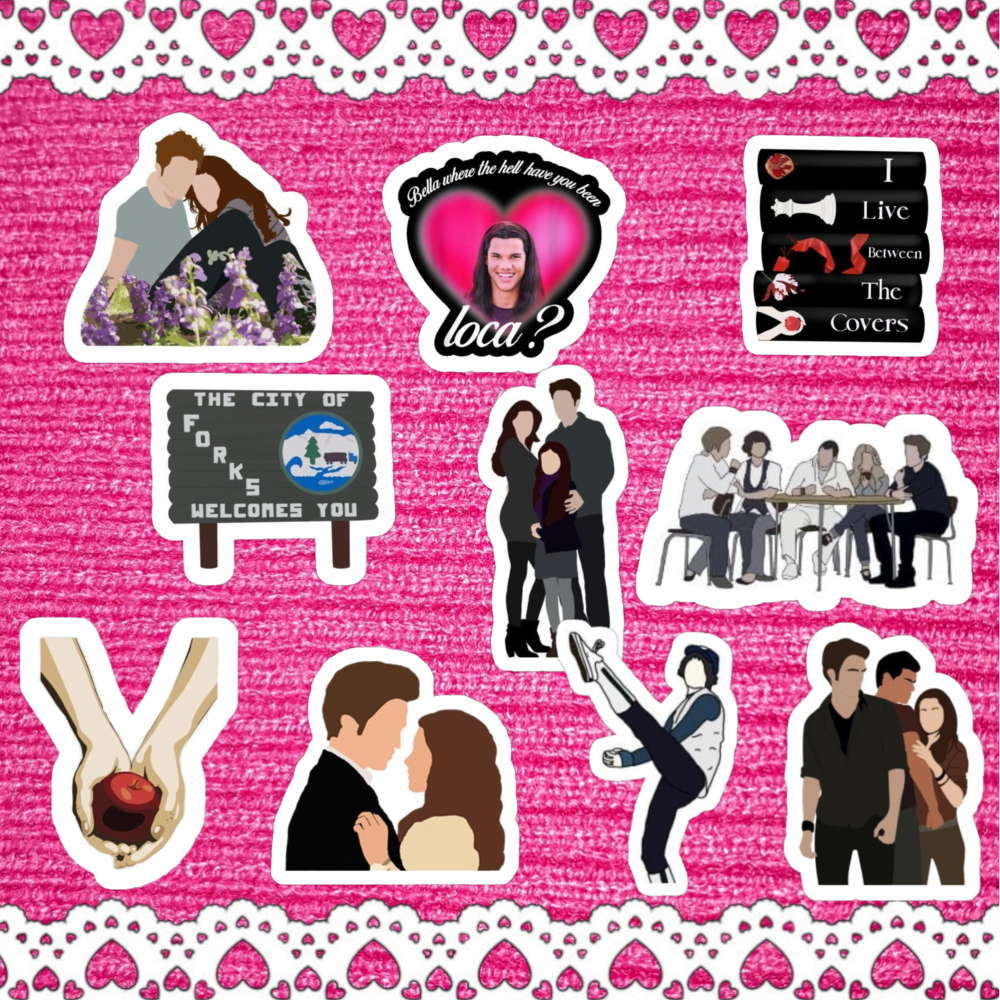 kit stickers adesivos crepúsculo twilight eclipse lua nova amanhecer ...