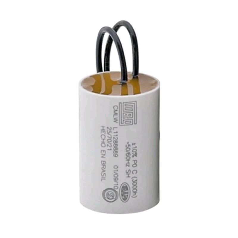 Capacitor 15uf 400v 2fios Motor Permanente | Shopee Brasil