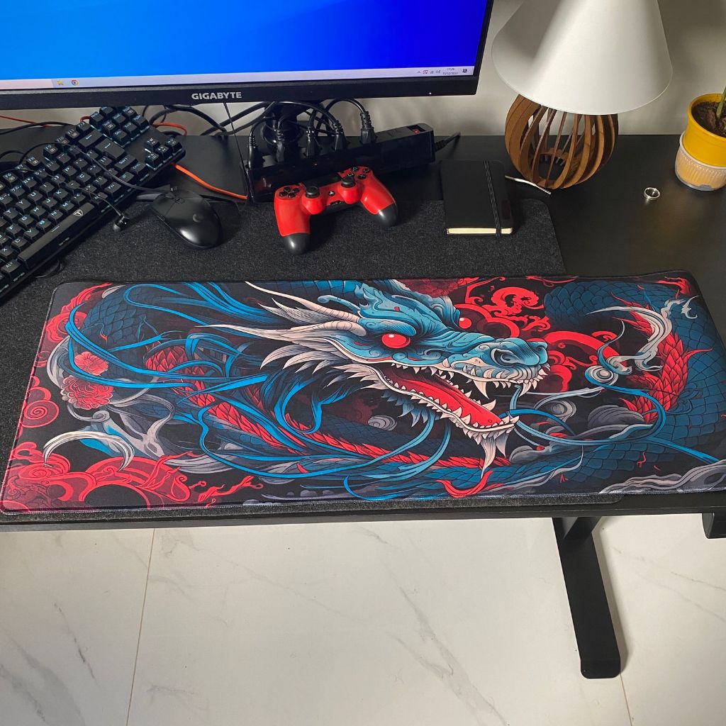 Mouse Pad Gamer Oriental - Dragao e Oni - Versão Speed para Gamers ...