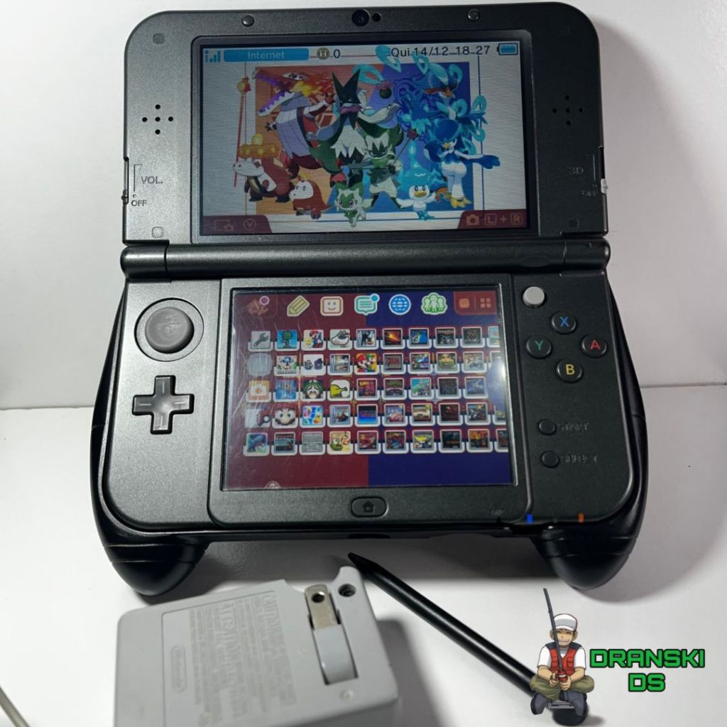 Nintendo New 3ds Xl Personalizado Pokemon Charizard 64GB + Muitos Jogos ...