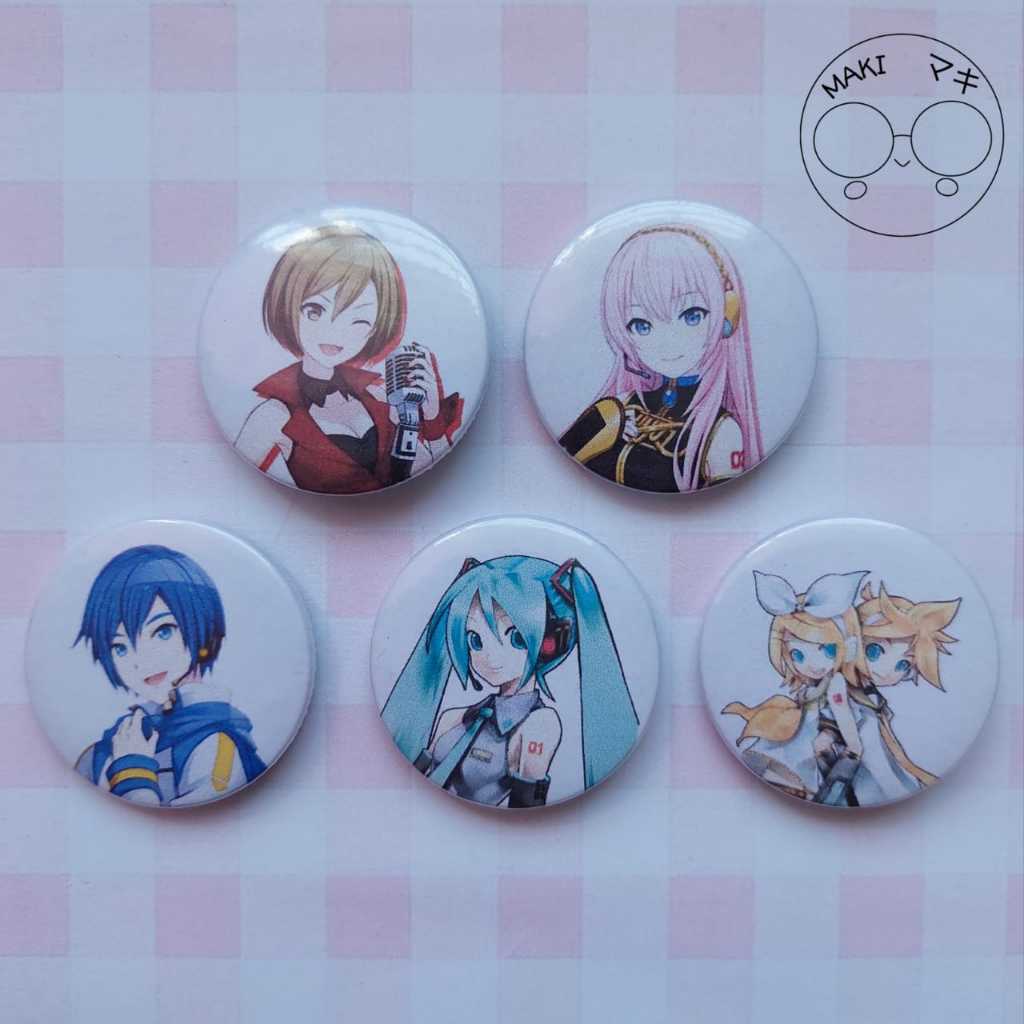 Kit Botton Vocaloid - Hatsune Miku, Kaito, Meiko, Kagamine Rin\Len ...