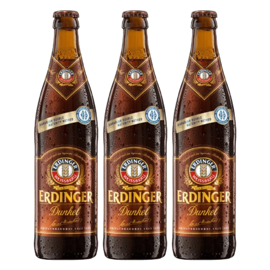 Cervejas Alemã Escura Erdinger Dunkel 500 ml - 3 Unidades | Shopee Brasil