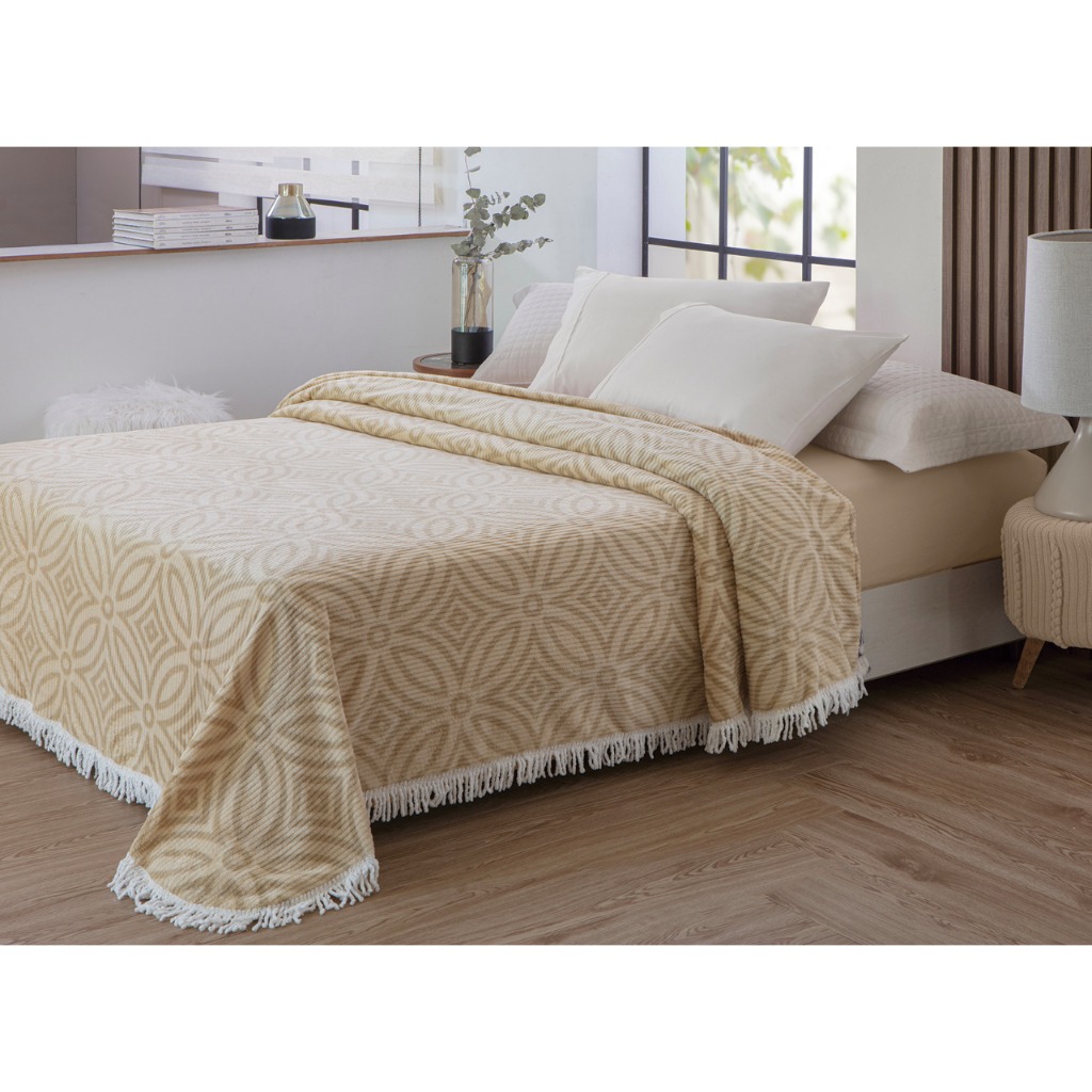 Colcha Casal Chenille Com Franja Estampadas 2,20m X 2,40m Lindas Cores ...