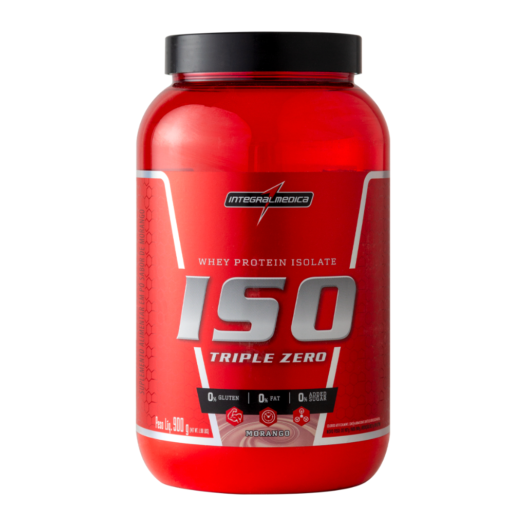 Iso Triple Zero Whey Protein Isolado - Integralmedica 900g | Shopee Brasil