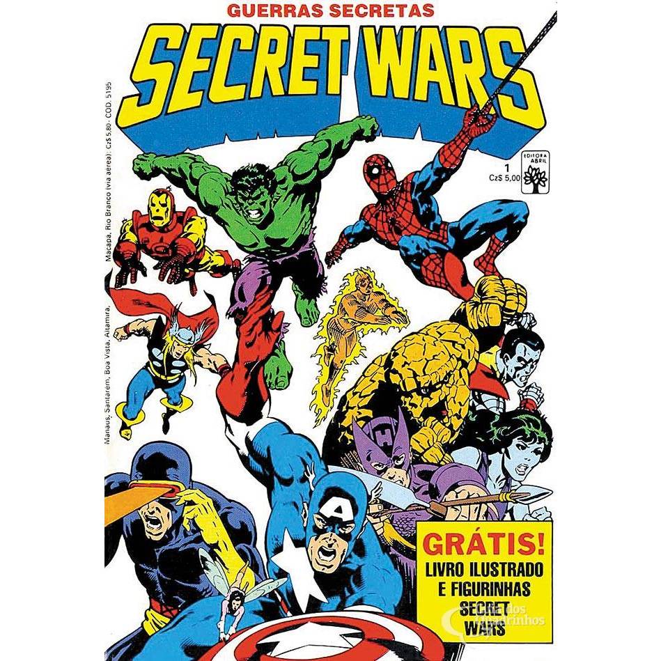 12 gibis hqs Guerras secretas marvel Fac-Simile | Shopee Brasil