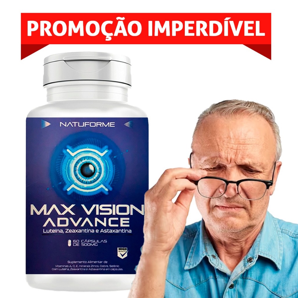 Original Max Vision Advance Luteína Zeaxantina e Astaxantina 60 ...