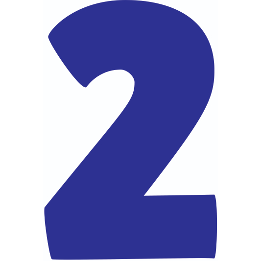 DISPLAY MDF NUMERO 2 AZUL ESCURO 60 CM | Shopee Brasil