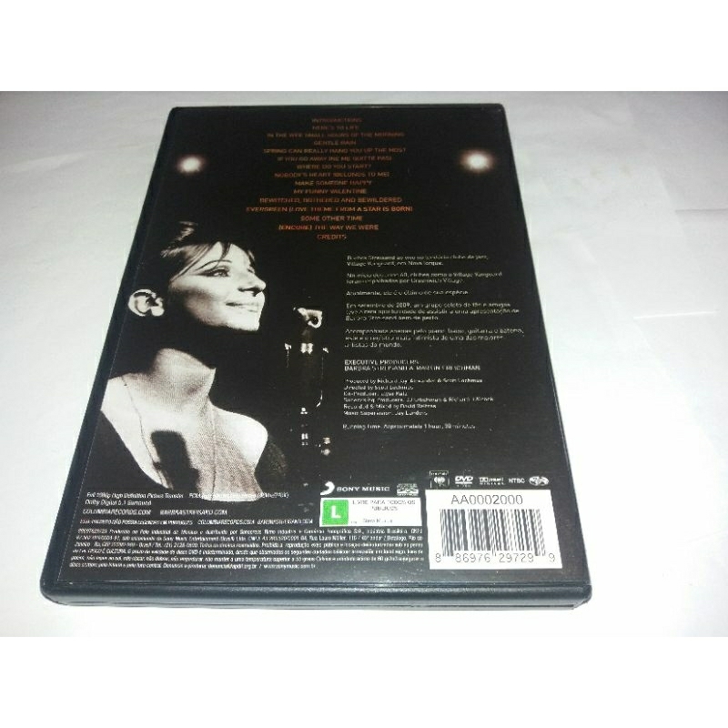 Dvd - Barbra Streisand - One Night Only - Live 2009 - Encarte | Shopee ... Dvd - Barbra Streisand - One Night Only - Live 2009 - Encarte | Shopee ...