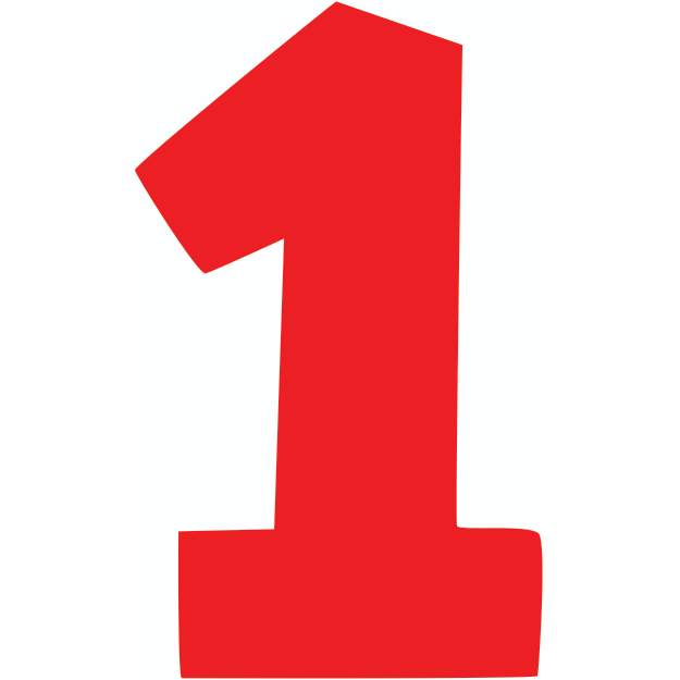 DISPLAY MDF NUMERO 1 VERMELHO 60CM | Shopee Brasil