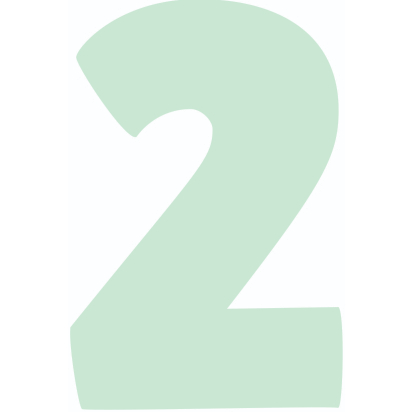 DISPLAY MDF NUMERO 2 VERDE TOM PASTEL 60CM | Shopee Brasil