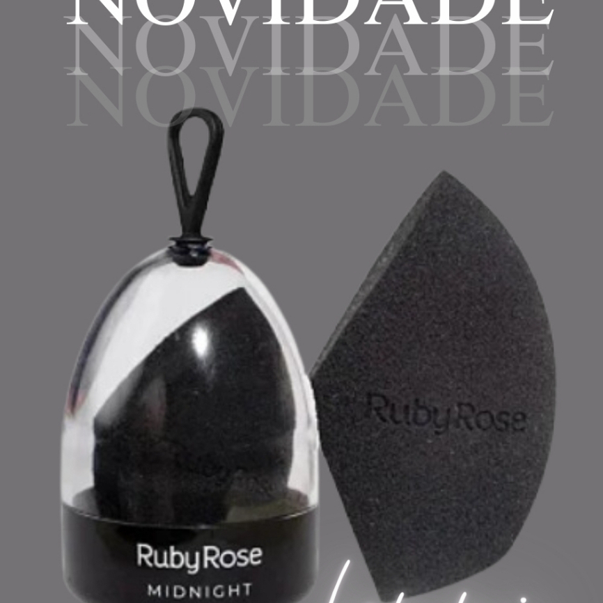 Esponja para maquiagem Midnight - Ruby Rose | Shopee Brasil