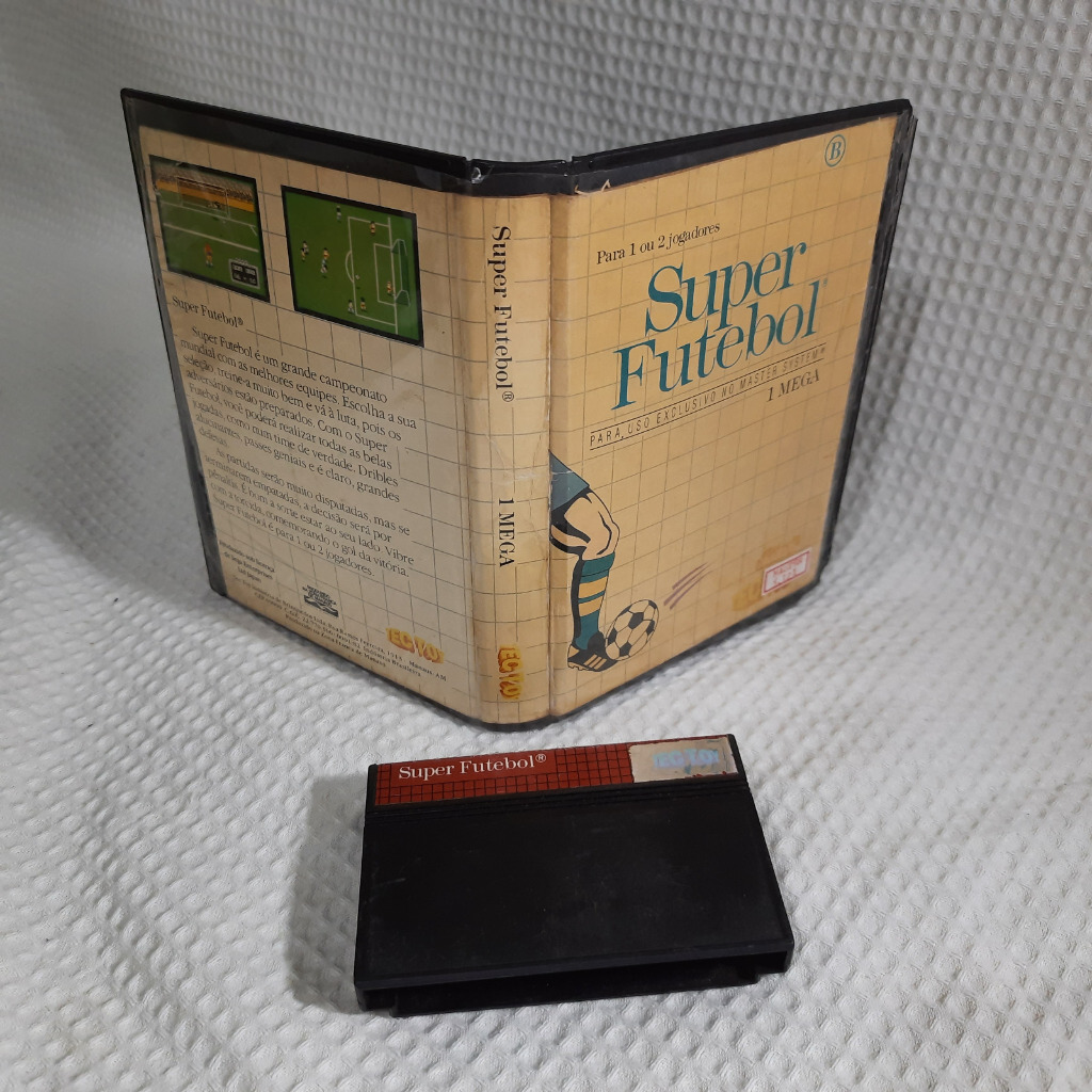 JOGO MASTER SYSTEM SUPER FUTEBOL CAIXA | Shopee Brasil