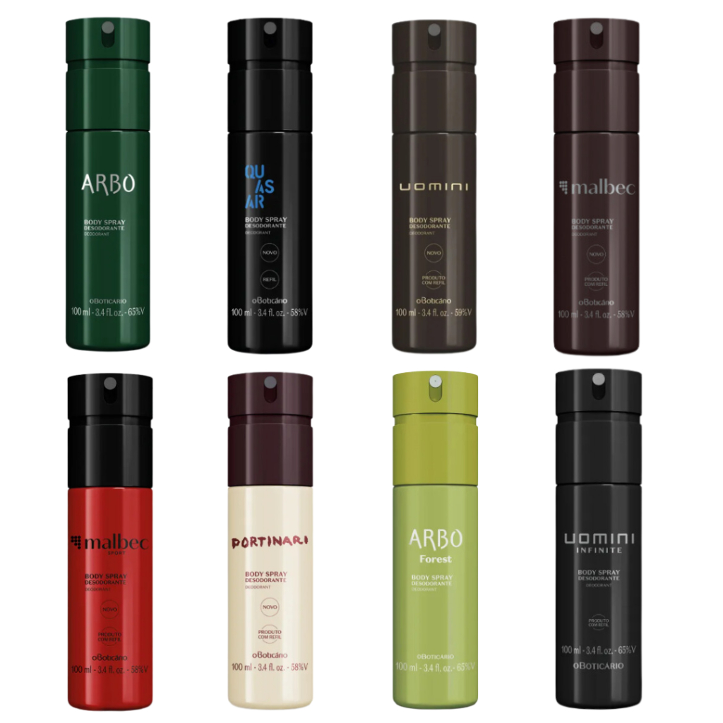 Body Spray Desodorante Masculino Fragrâncias 100ml - O Boticário ...