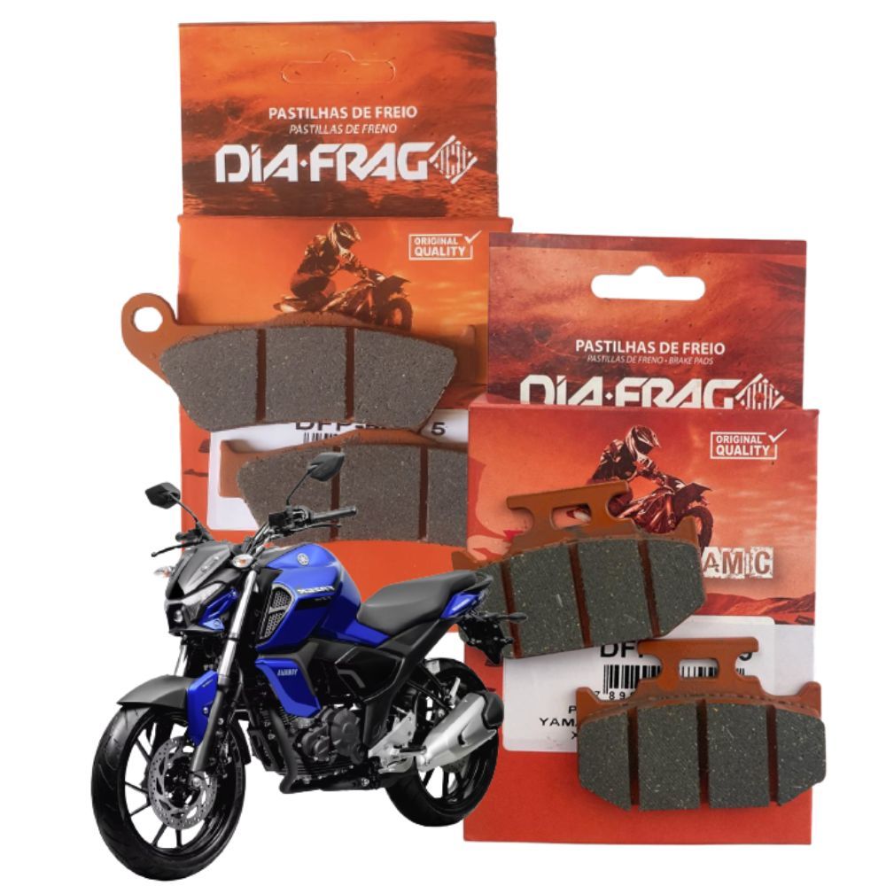 Kit pastilha de frio dianteira e traseira sinterizada para nova Yamaha ...
