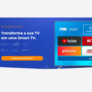 SmartPRO 4K HD Streaming player Transforma sua TV em Smart TV ...