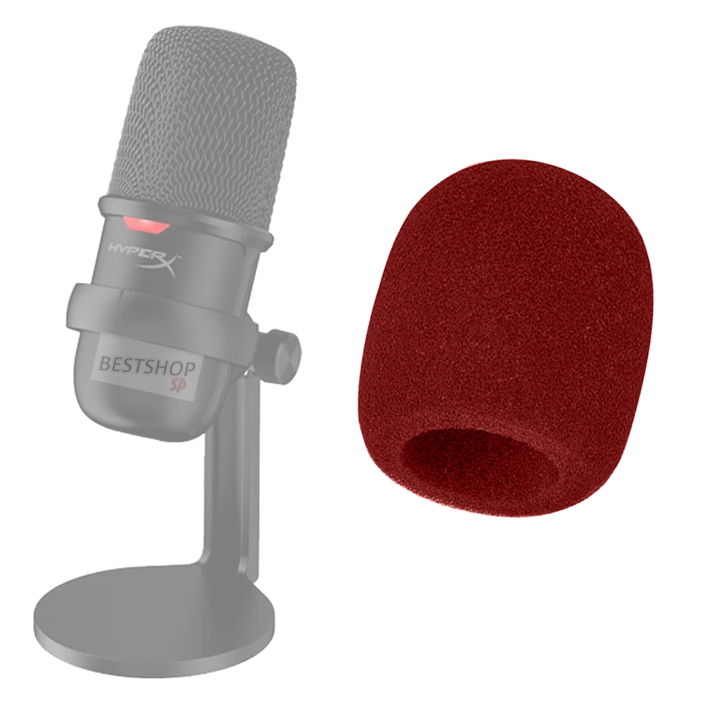 Espuma Capinha microfone HyerX SOLOCAST pop-filter - VERMELHO VINHO ...