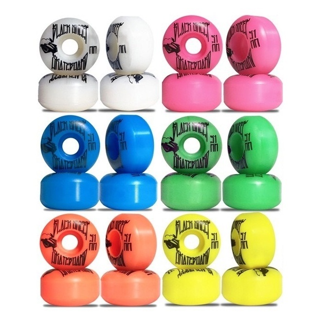 Roda Black Sheep 51mm Skate Skateboard Wheels 4 Rodas Street 99a duresa ...