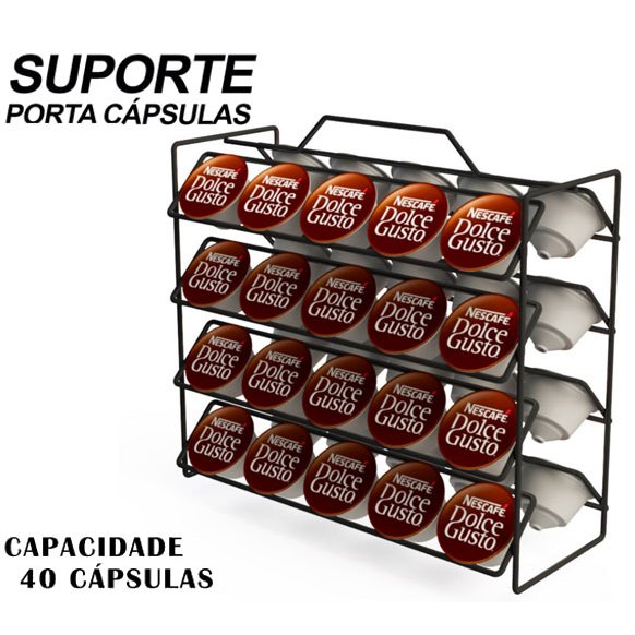 Porta Cápsulas Café Expresso Suporte Aramado Colocar Capsula Dolce ...