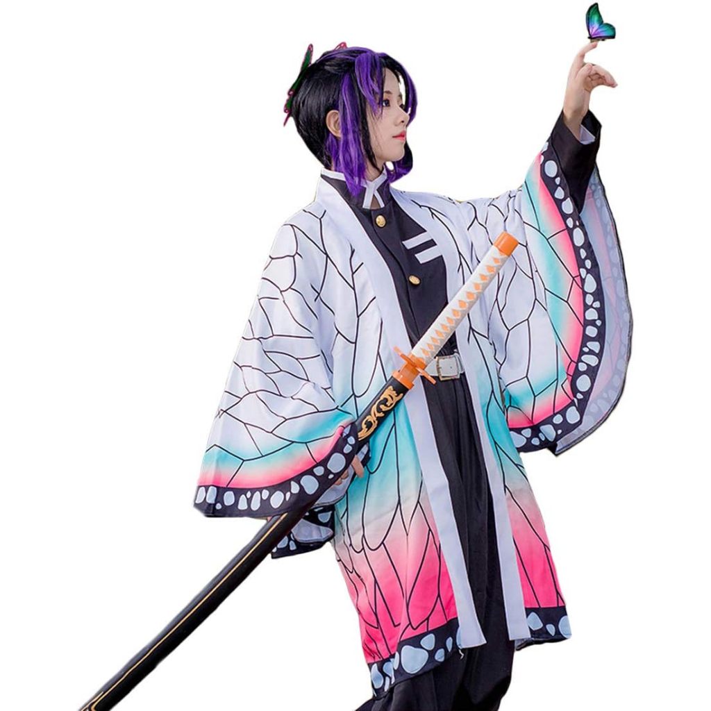 kimono manto demon slayer kimetsu nezuko shinobu tomioka zenitsu ...
