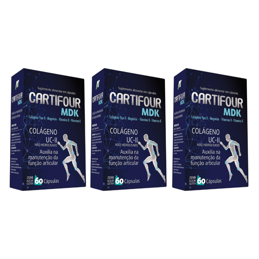 Kit 3x Cartifull 60 Cápsulas Colágeno Tipo 2 Condromalácia | Shopee Brasil
