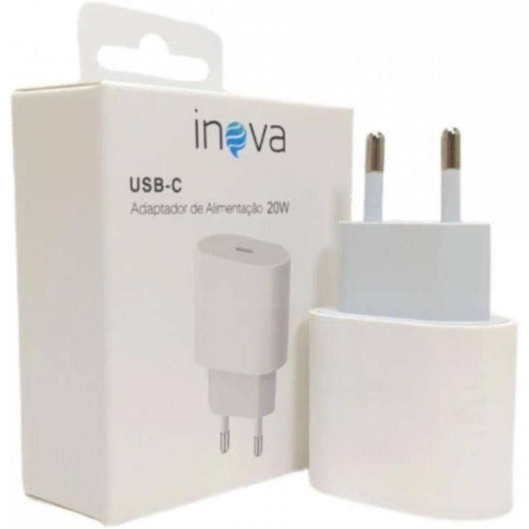 Fonte de Carregador Tipo-C 20W INOVA CAR-0094 | Shopee Brasil