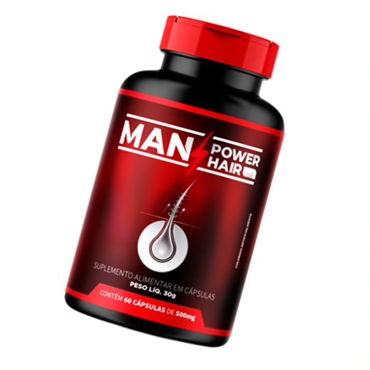 Manpower Hair Remédio De Tratamento De Calvície 60 Capsulas | Shopee Brasil
