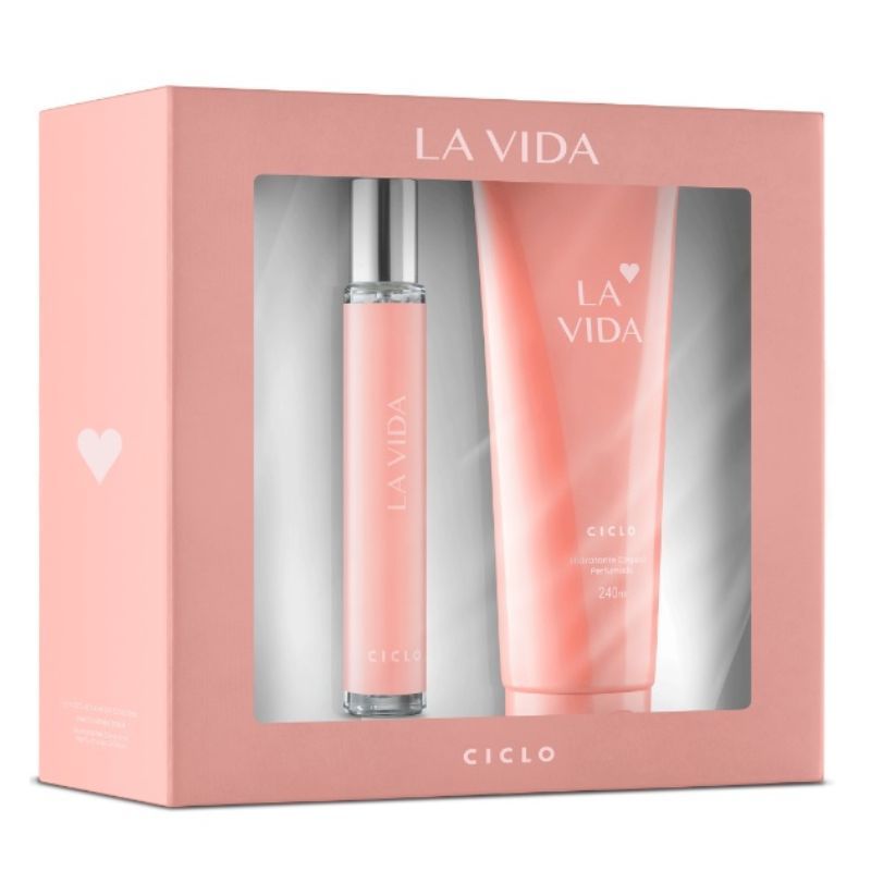 Kit Loção Hidratante La Vida 240ml + Perfume La Vida 30ml - Ciclo ...