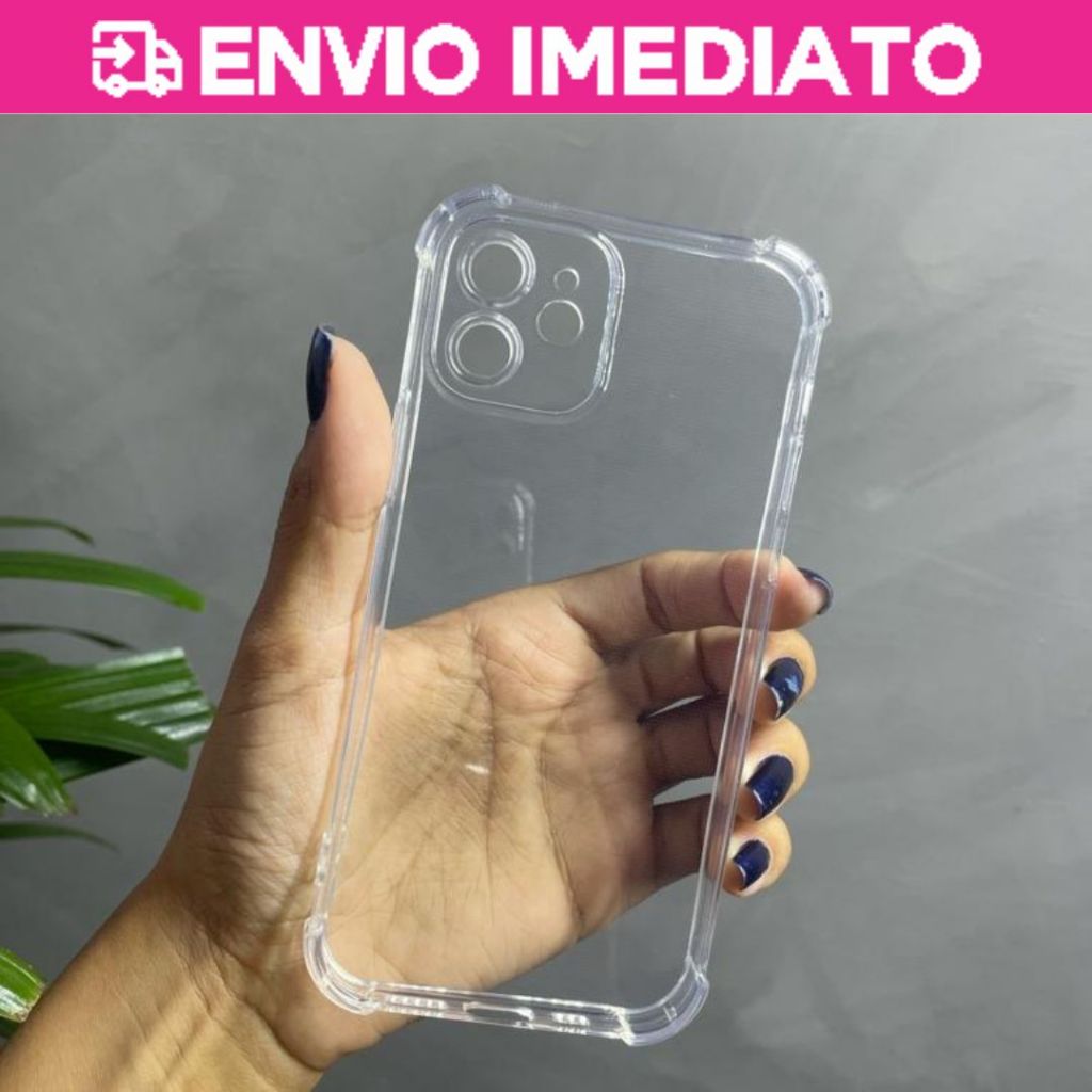 Capa Capinha Iphone 12 Capa Silicone Transparente | Shopee Brasil