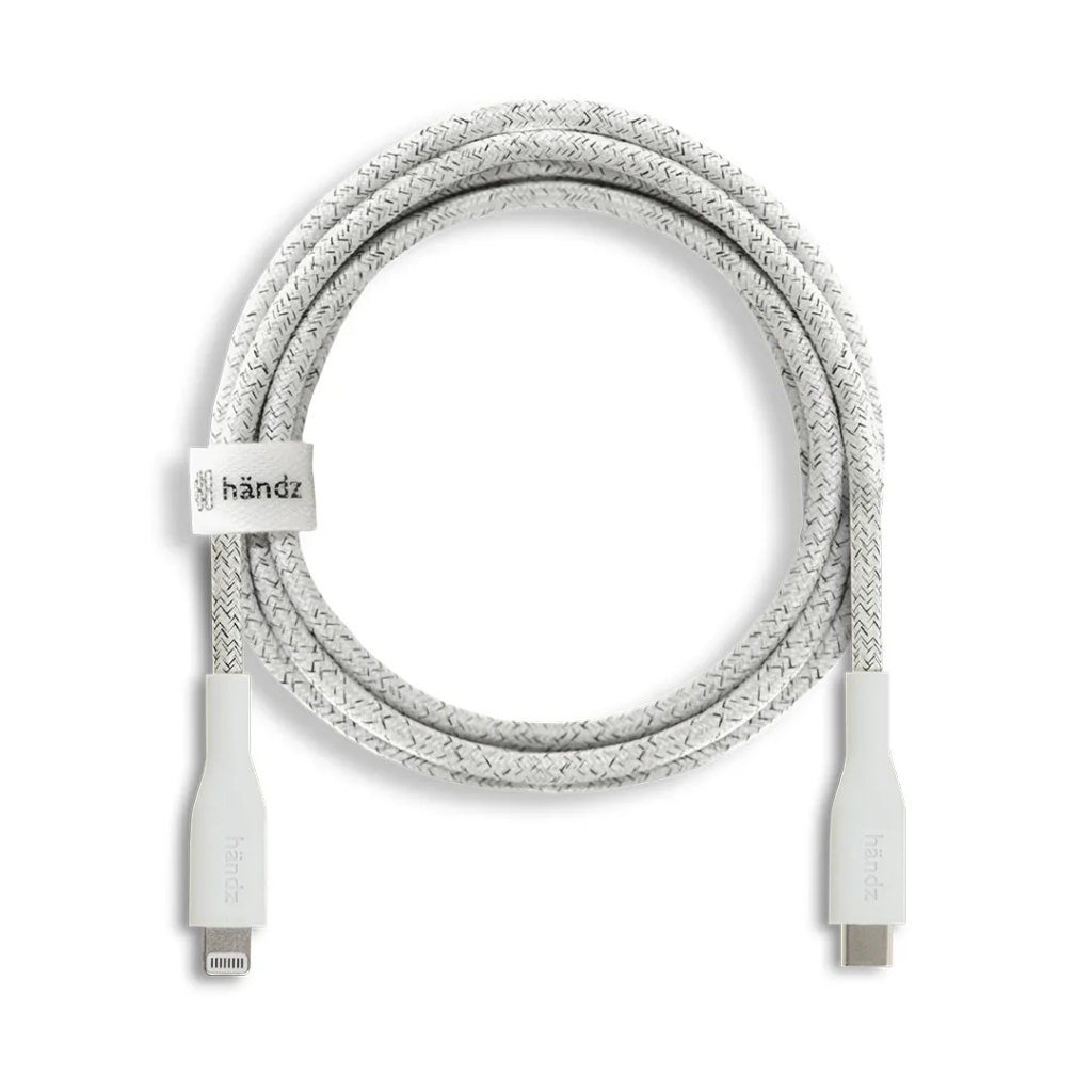 Cabo Handz Cotton Usb-c Para Lightning Mfi Branco 1,5m | Shopee Brasil