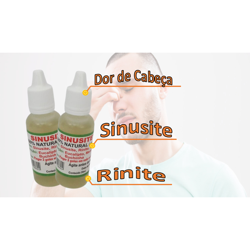 Solução Sinusite, Rinite, Dor de Cabeça - 20 ml | Shopee Brasil