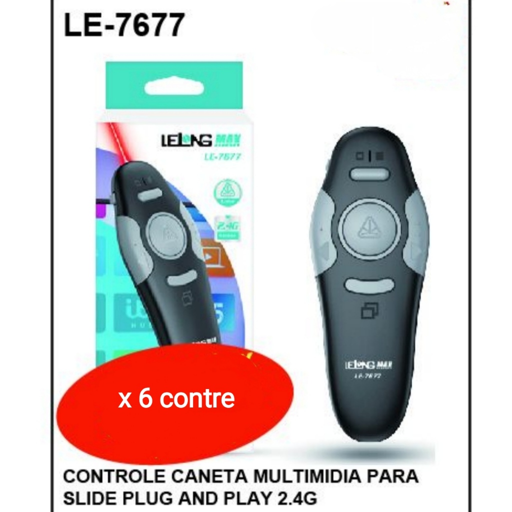 kit 6 contrle Top Caneta Controle Apresentador Multimídia Passador ...