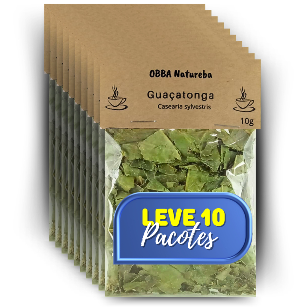 10 Pacotes Chá de Guaçatonga-Puro Casearia sylvestris | Shopee Brasil