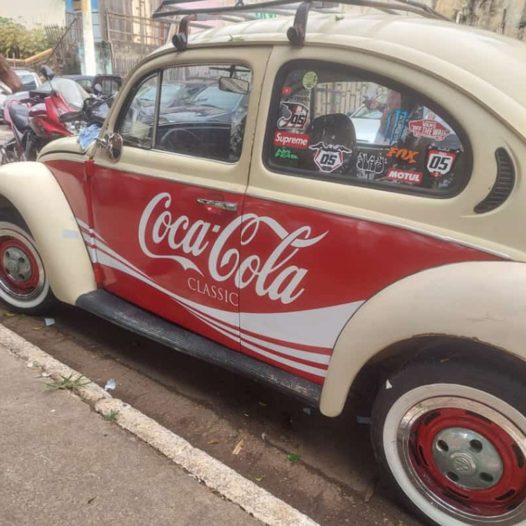 Kit adesivo Lateral Fusca Coca Cola | Shopee Brasil