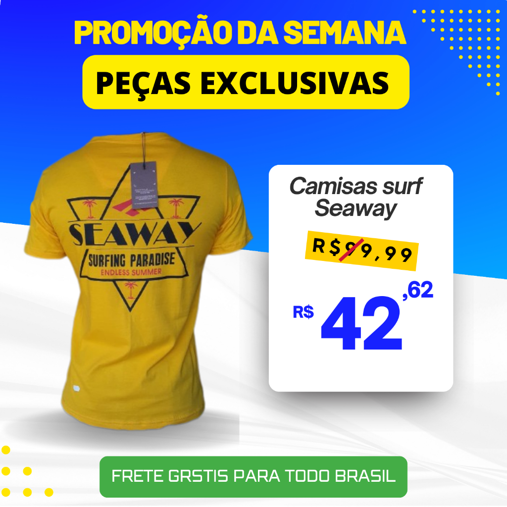 Camisa surf Seaway Masculina: Estilo e Conforto Exclusivos para Homens ...