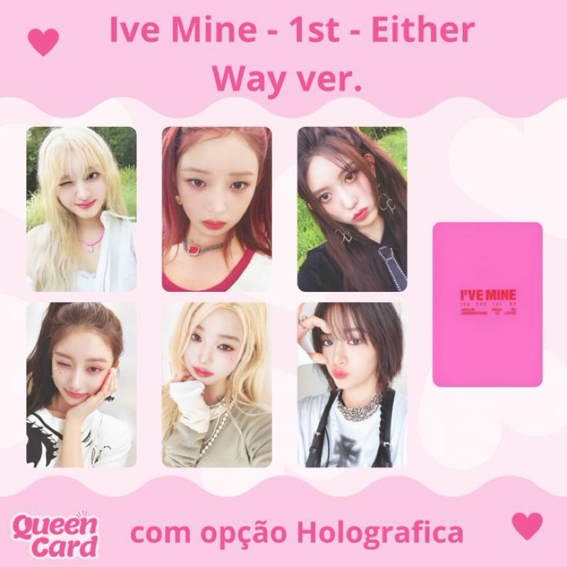 Ive photocard fanmade - Ive mine Either Way ver -col verso laminado e ...