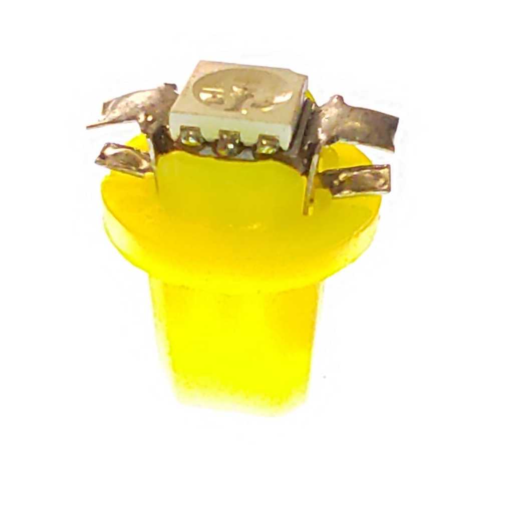 5 x Lâmpada led Automotiva T5 B8.5 de Led Pinguinho soquete b8.5 Led SMD 5050 Painel Carro Moto ...