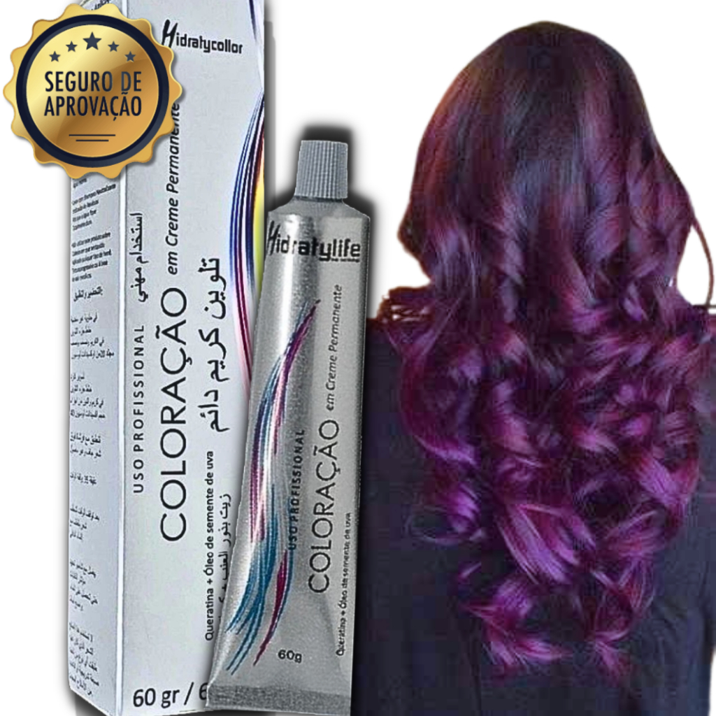 Cabelo Marsala Tinta Profissional Coloração Nº 66.26 para Cabelos Vinho ...