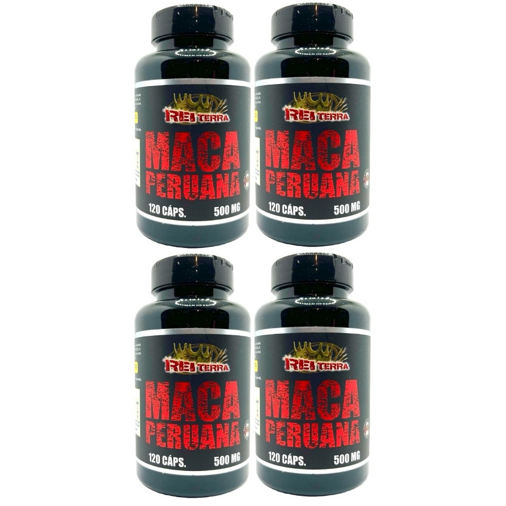 Kit 4 Maca Peruana 480 Cápsulas - King Earth | Shopee Brasil