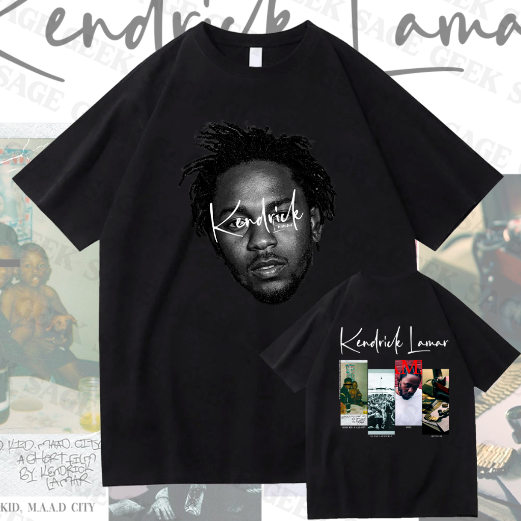 Camiseta Algodao Rapper Americano Kendrick Lamar Albuns Damn, Good Kid ...