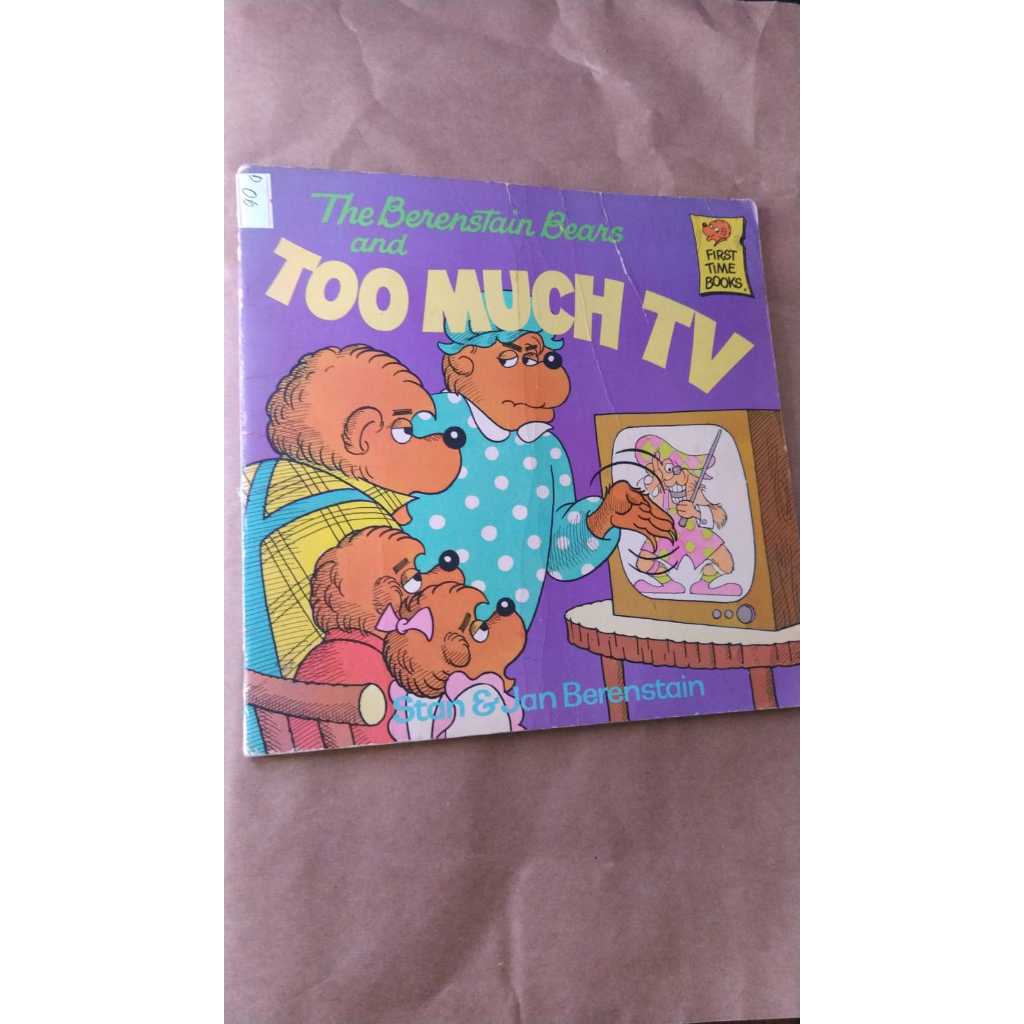 Livro the berenstain bears and too much tv first time books.06 | Shopee ...