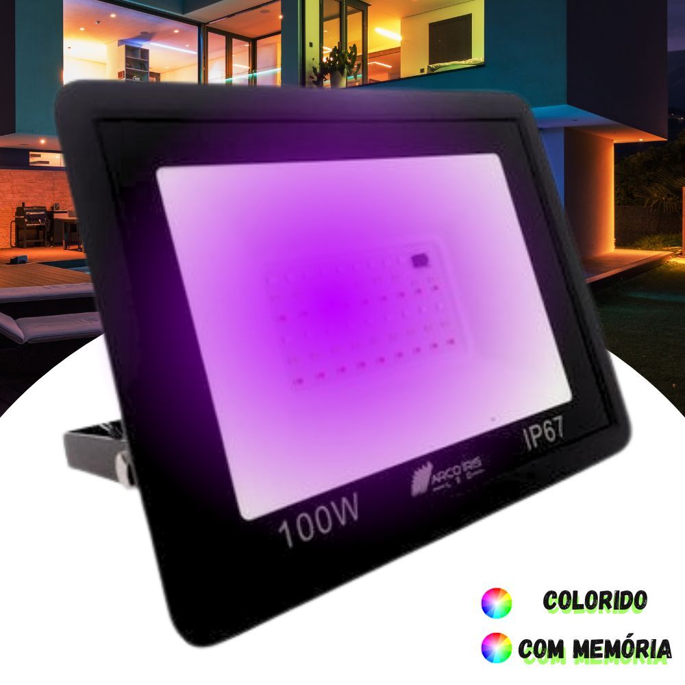 Holofote Refletor Super Forte Led 100w Bivolt Prova D'água Avant Pronta Entrega | Shopee Brasil