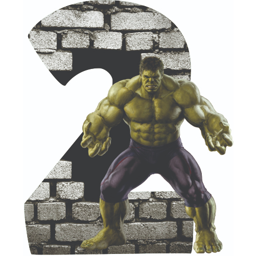 DISPLAY MDF NUMERO 2 HULK 60CM | Shopee Brasil